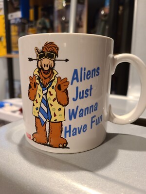 Vintage Alf Mug Aliens Just Wanna Have Fun Coffee Cup A.L.F. 1987 Made ...