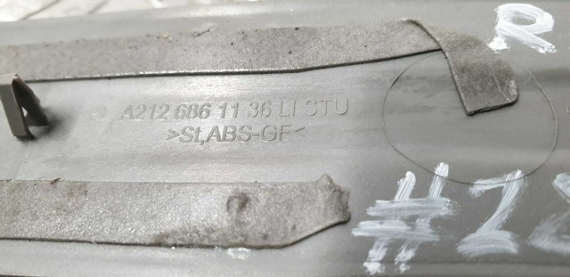 Mercedes-Benz E (w212) 2015 Rear Sill Trim Cover 2126861136 Egi11863 ...