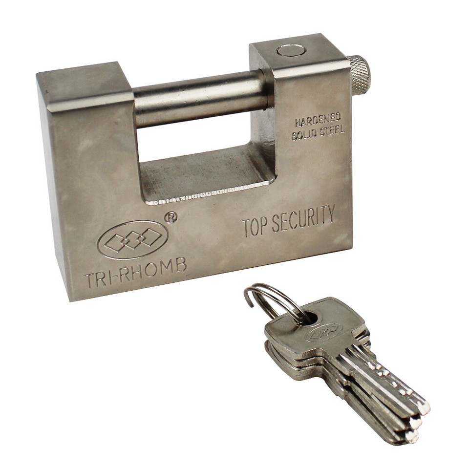 Heavy Duty Security Padlock D-Shaped Chain Lock 94mm Shipping Container ...