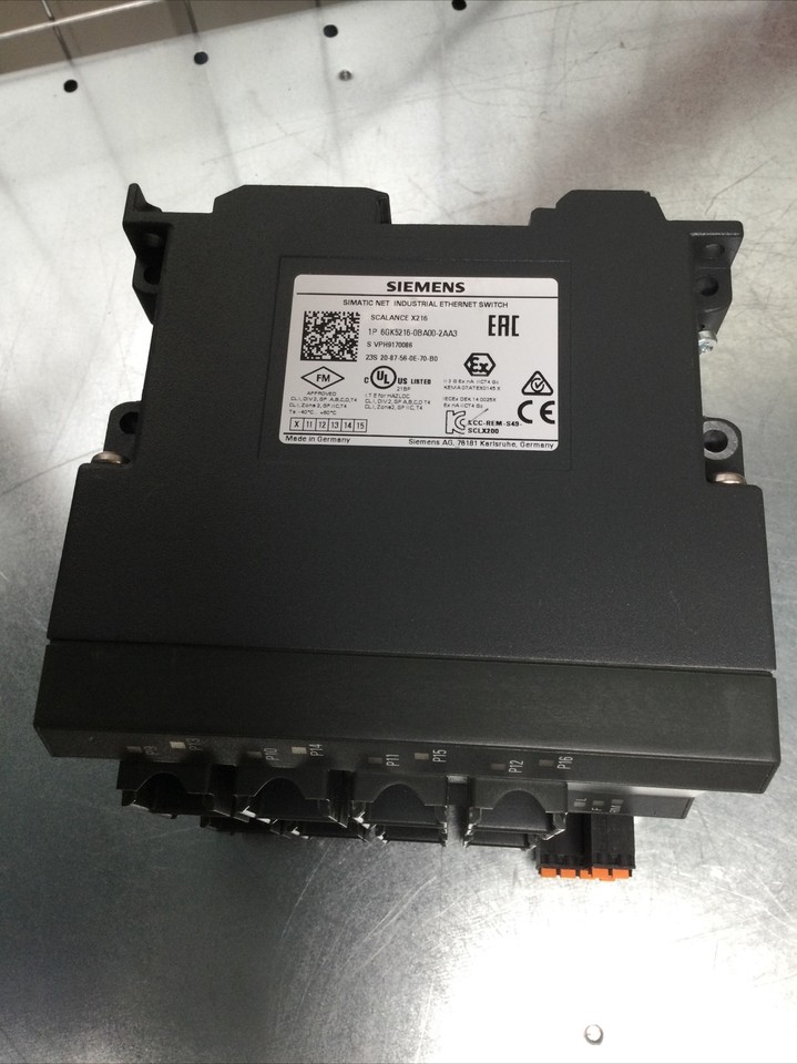 SIEMENS 6GK5216-0BA00-2AA3 SIMATIC NET SCALANCE X216 MANAGED ETHERNET ...