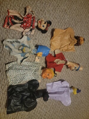 Lot Of Vintage Hand Puppets BATMAN MINNIE WIZARD OF OZ | eBay
