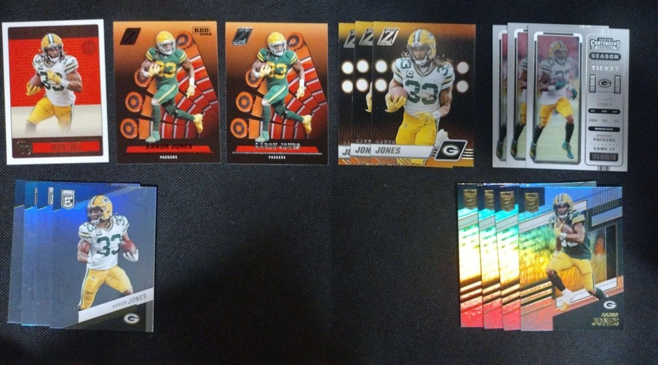 2022 - 20223 Aaron Jones Lot (27) Green Bay Packers | eBay