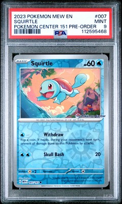 2023 POKEMON MEW EN-151 POKEMON CENTER 151 PRE-ORDER PROMO #007 ...