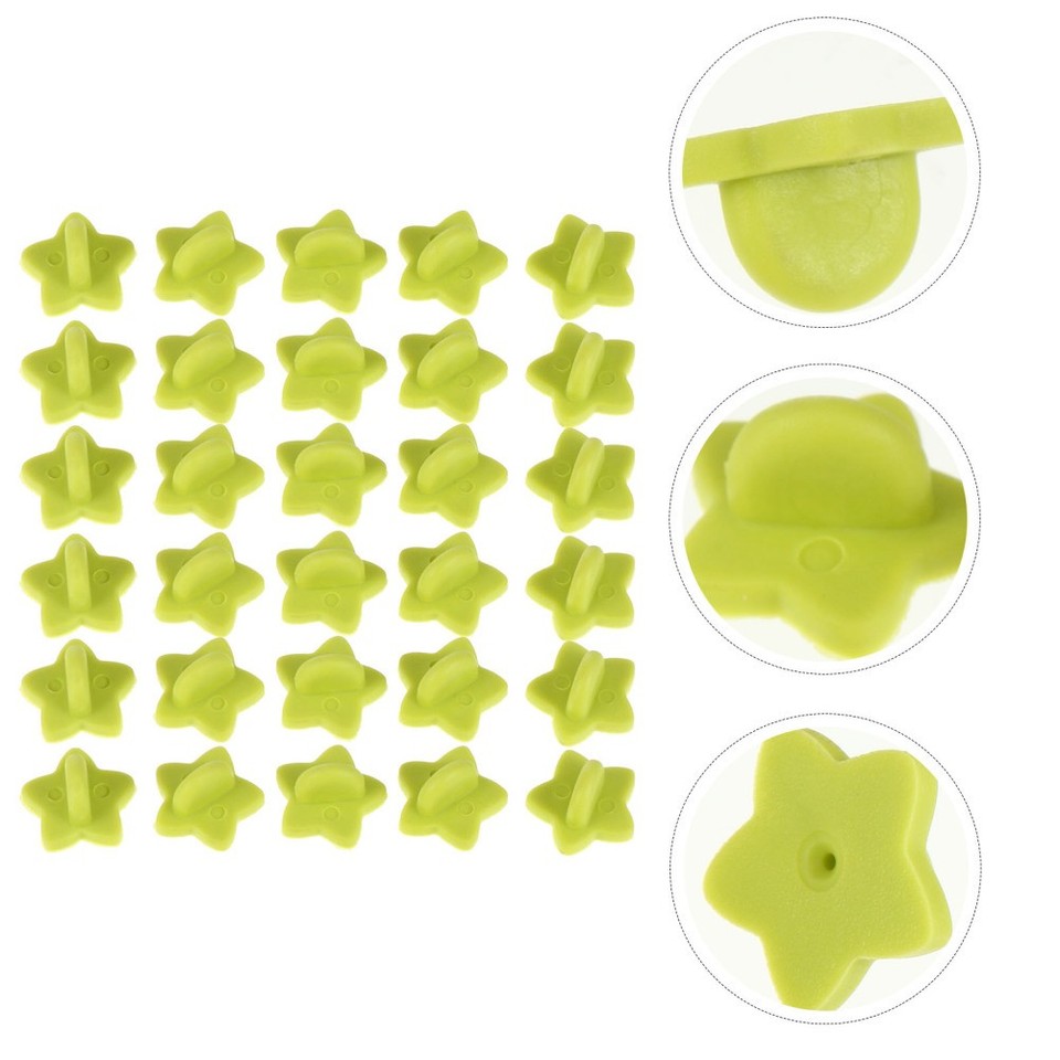 100 Pcs Locking Pin Backs Pins Brooch Keepers Badges Backing Clasp ...