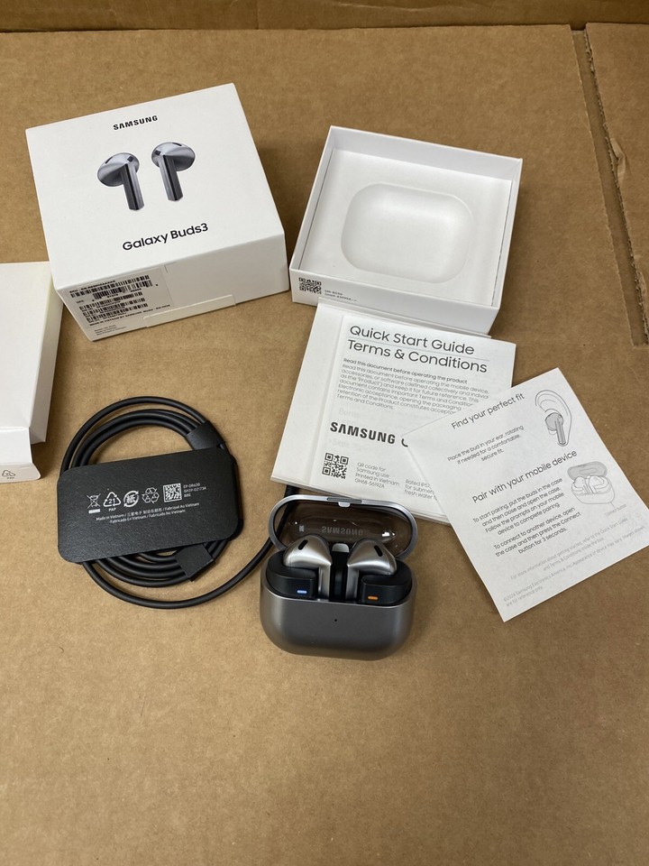 Samsung Galaxy Buds3 SM-R530 True Wireless Bluetooth Earbuds, Silver | eBay