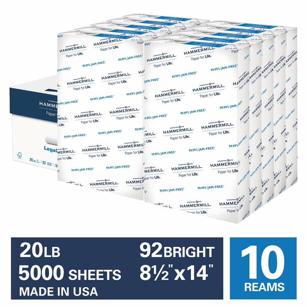 Hammermill Paper, Copy Paper, 20lb, 92 Bright | eBay