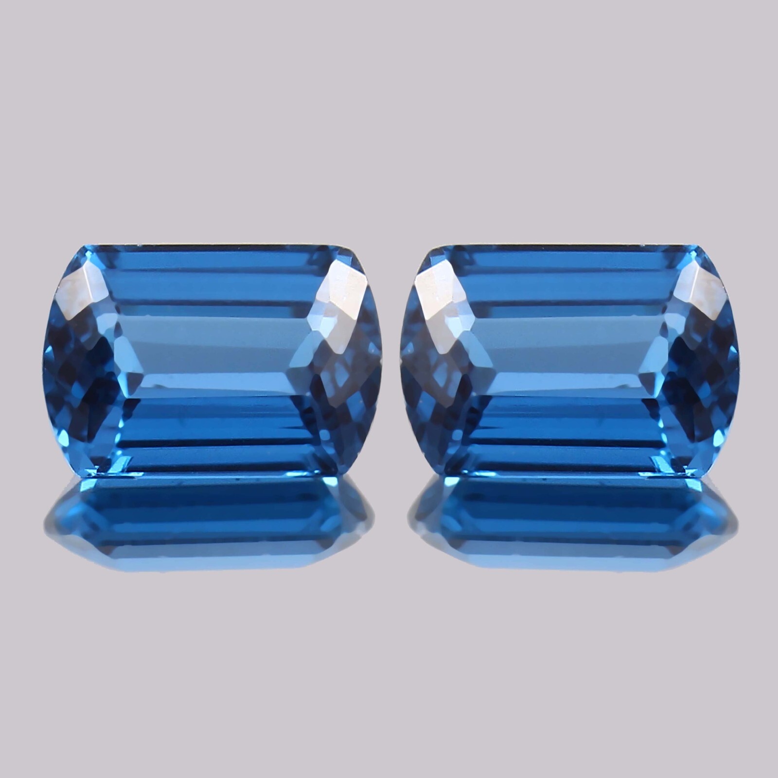 Natural Indicolite Blue Tourmaline Loose Fancy Cut Gemstone Matched ...