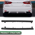 2x Rear Bumper Lower Plate Trim Molding Cover For 2018-2021 Toyota ...