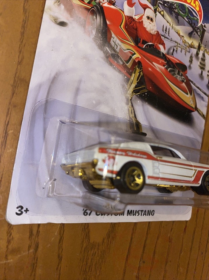 2015 2016 Hot Wheels 67 Custom Mustang Santa Christmas Holiday Walmart ...