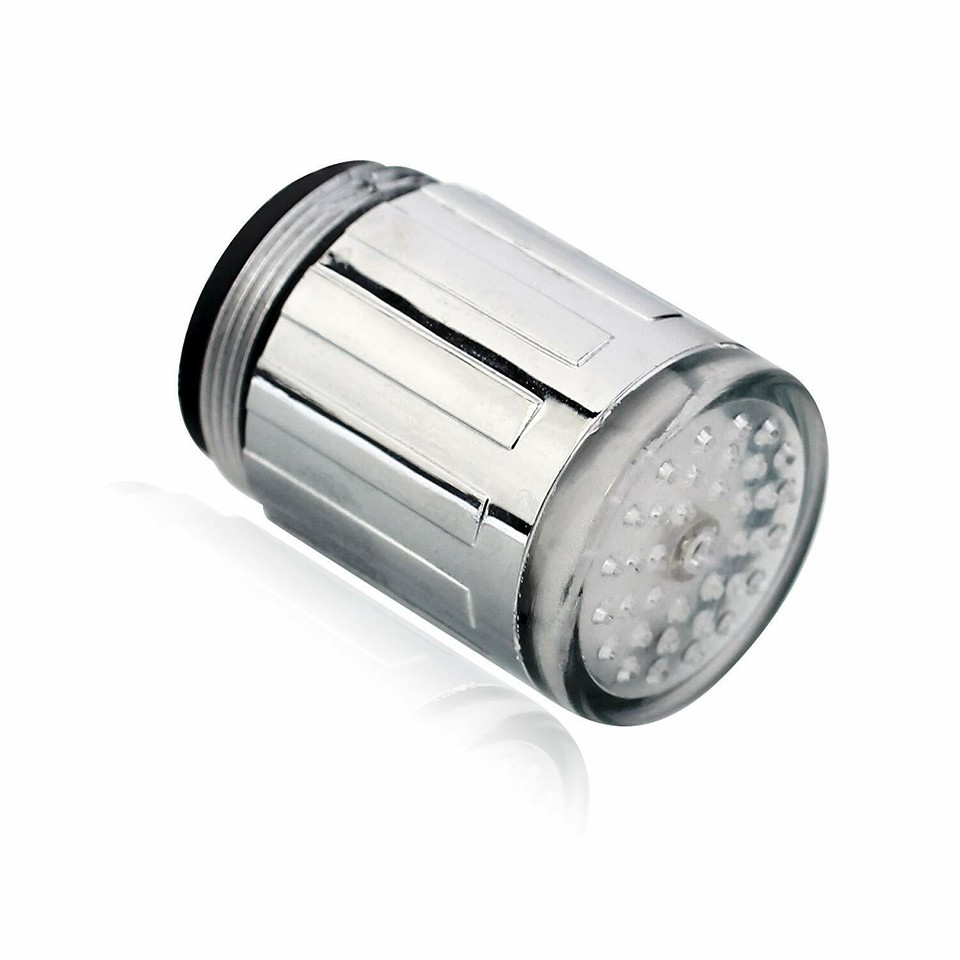 LED Water Stream Faucet Light 7 Colors Changing Shower Spout Sink Tap ...