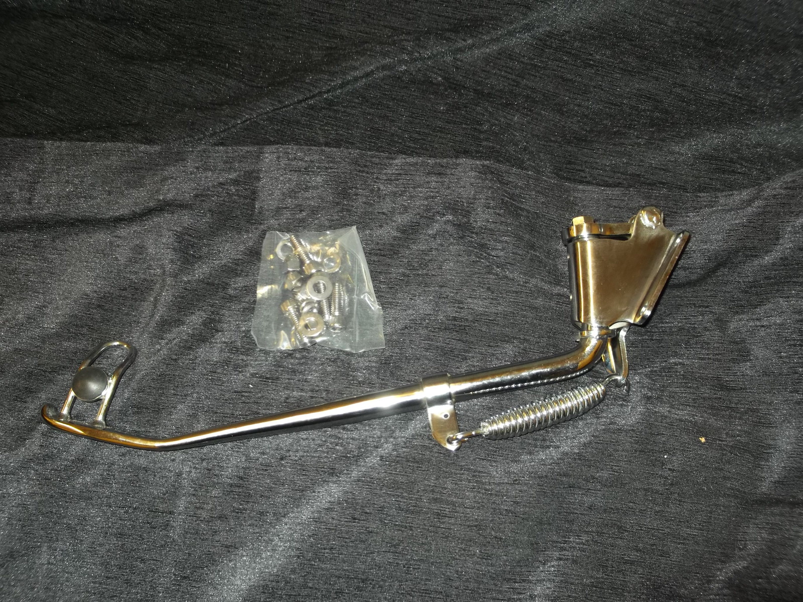 Softail Shortened Jiffy Kick Stand Side Stand Chrome, For Lowered ...