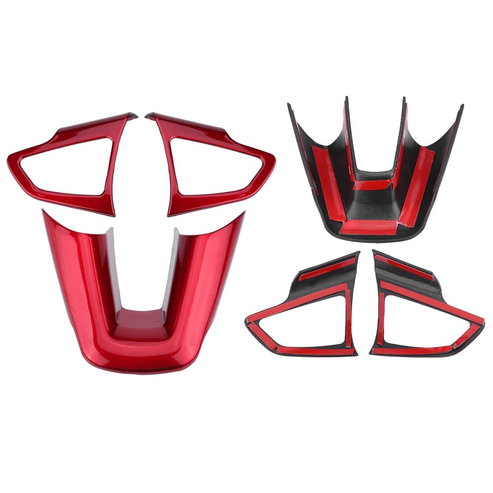 *ABS Car Steering Wheel Buttons Decoration Cover Trim Sticker For 2015 ...