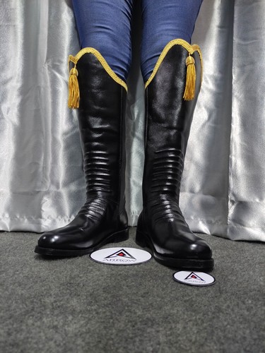 Hessian French Military Boot With Leather Sole. Military Boot, Long ...