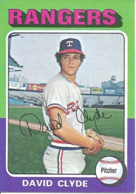 1975 Topps Mini David Clyde 12 Rangers EXMT | eBay