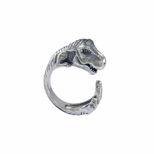 Tyrannosaurus Rex Dinosaur 925 Sterling Silver Ring Fine Prehistoric ...