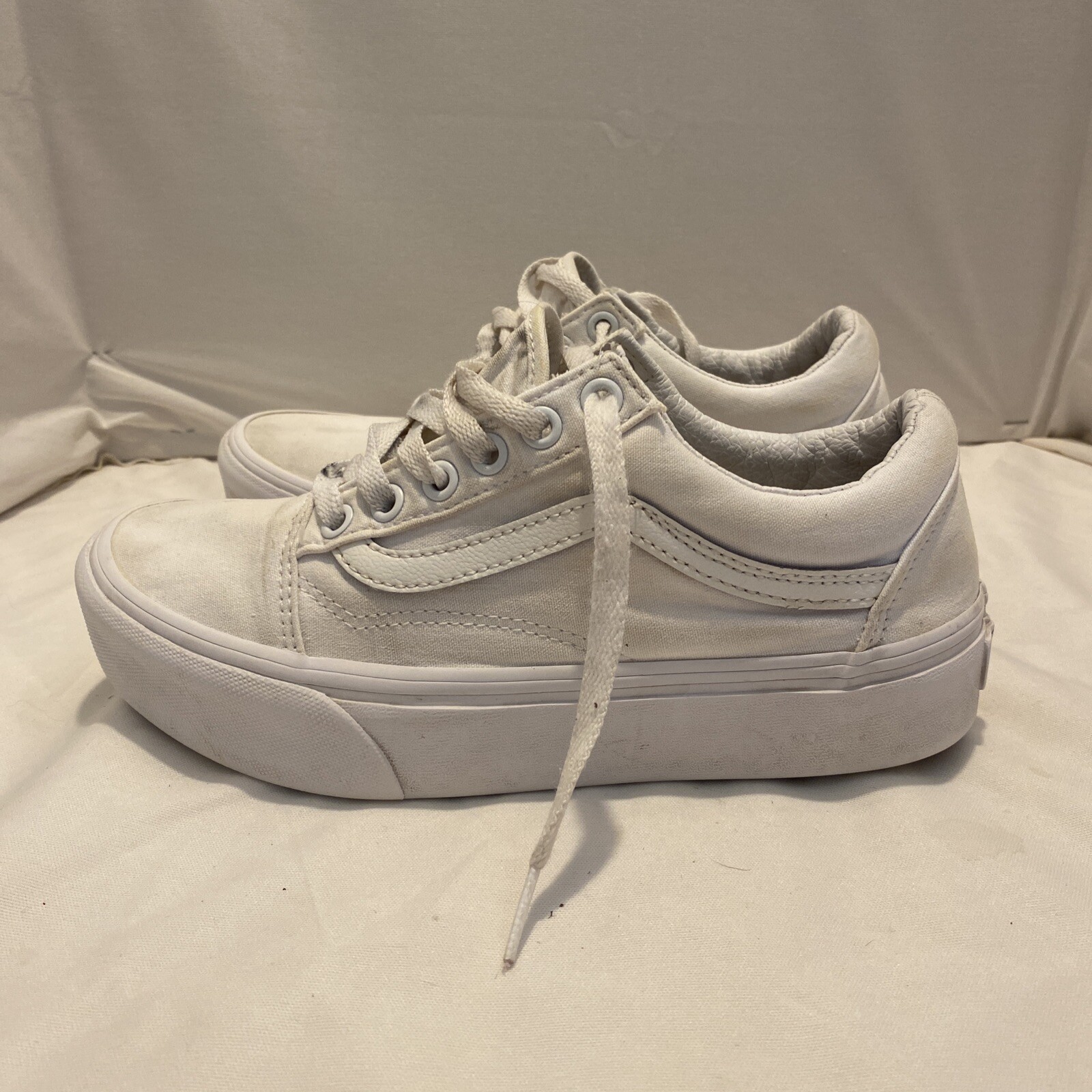 Vans Unisex Off The Wall 721356 Ivory Casual Shoes Sneakers Size 5.5 ...