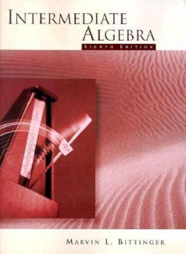 Intermediate Algebra by Bittinger (1999, Trade Paperback) for sale ...