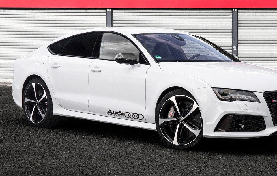 AUDI PERFORMANCE RS SPORT CAR STICKER DECAL LOGO DECOR RACING VINYL ...