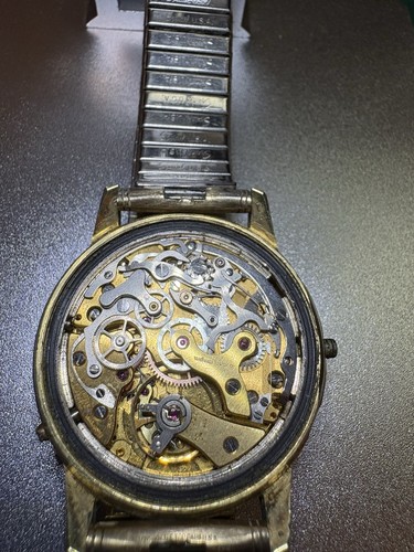 Vintage Wakmann Triple Calendar Chronograph Movement Valjoux 730 – Rare ...