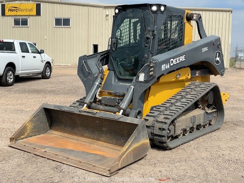 2021 John Deere 331G Skid Steer Track Loader Crawler Cab Aux Hyd Bucket bidadoo | eBay