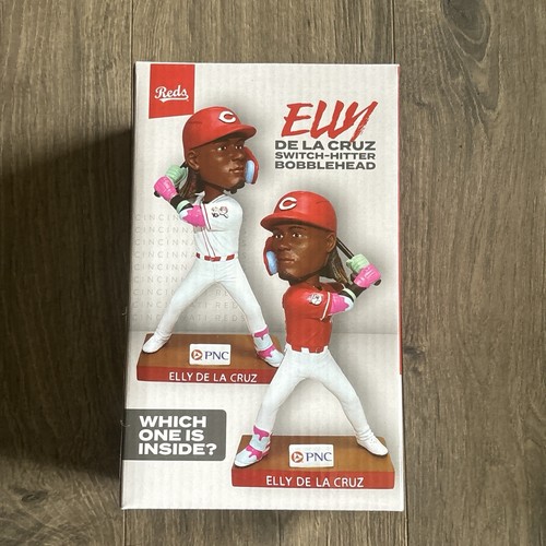 Elly De La Cruz Switch Hitter Bobblehead - Red Jersy Left-handed Stance ...