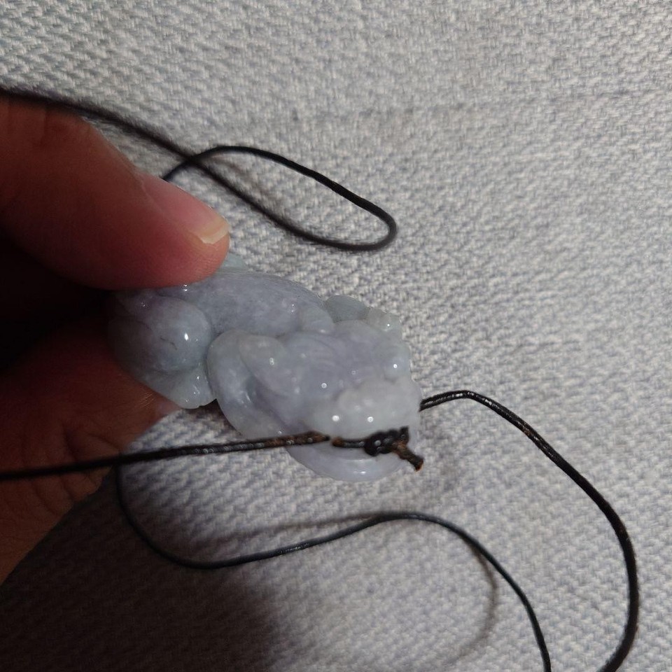 Japanese jade necklace purple pixiu pendant | eBay