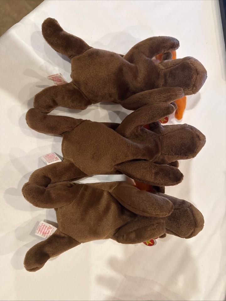 Ty chocolate the moose beanie baby 1993 “Lot Of 3” | eBay