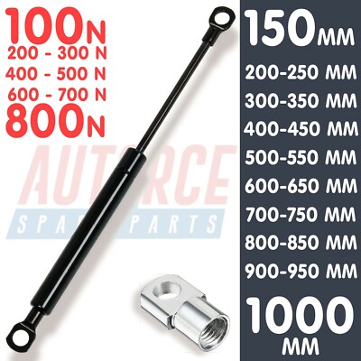 UNIVERSAL GAS STRUT HEAVY LID SUPPORT 150MM-1000MM 100N-2000N with ...