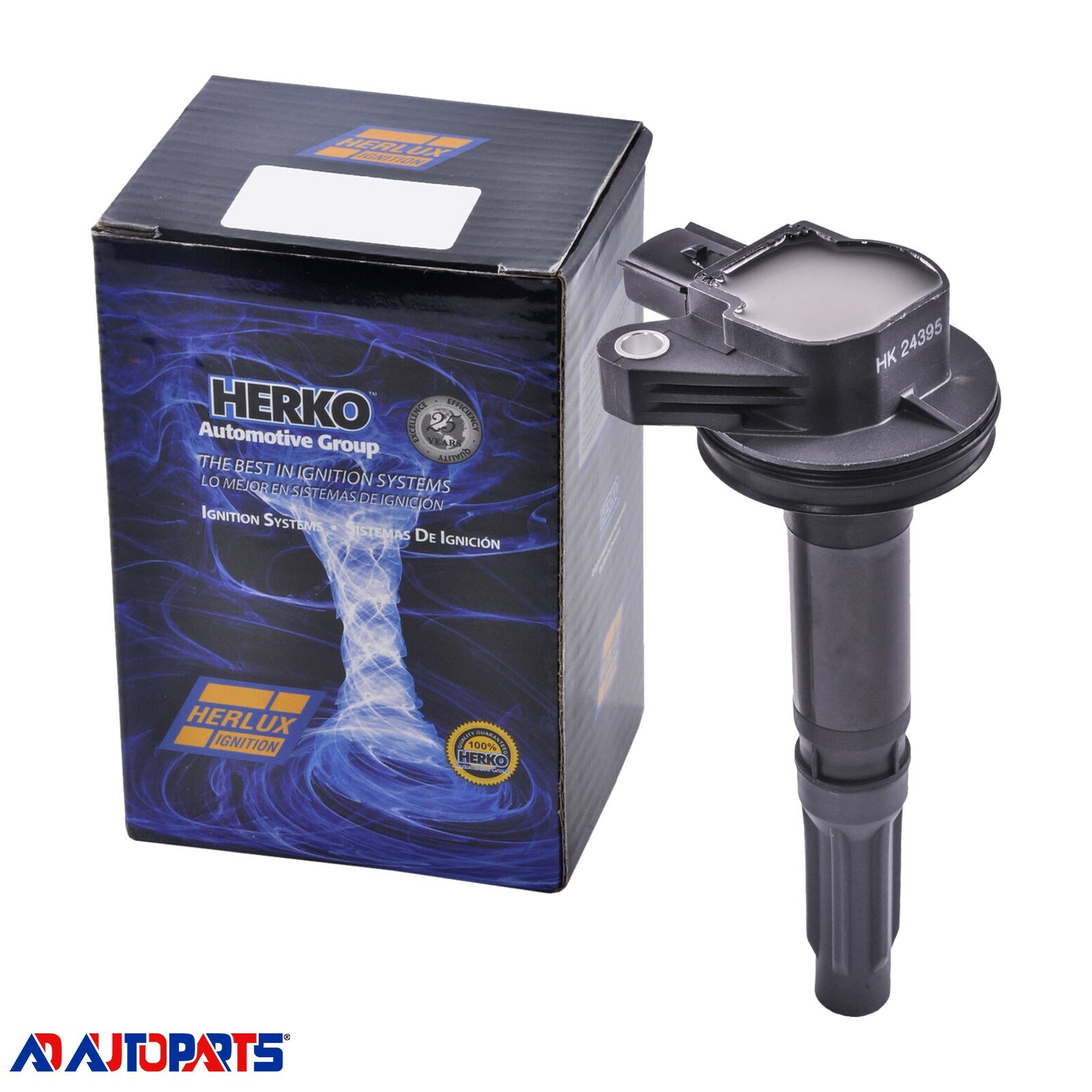 1 Herko B181 Ignition Coil + 1 Motorcraft SP548 Platinum Spark Plug For ...