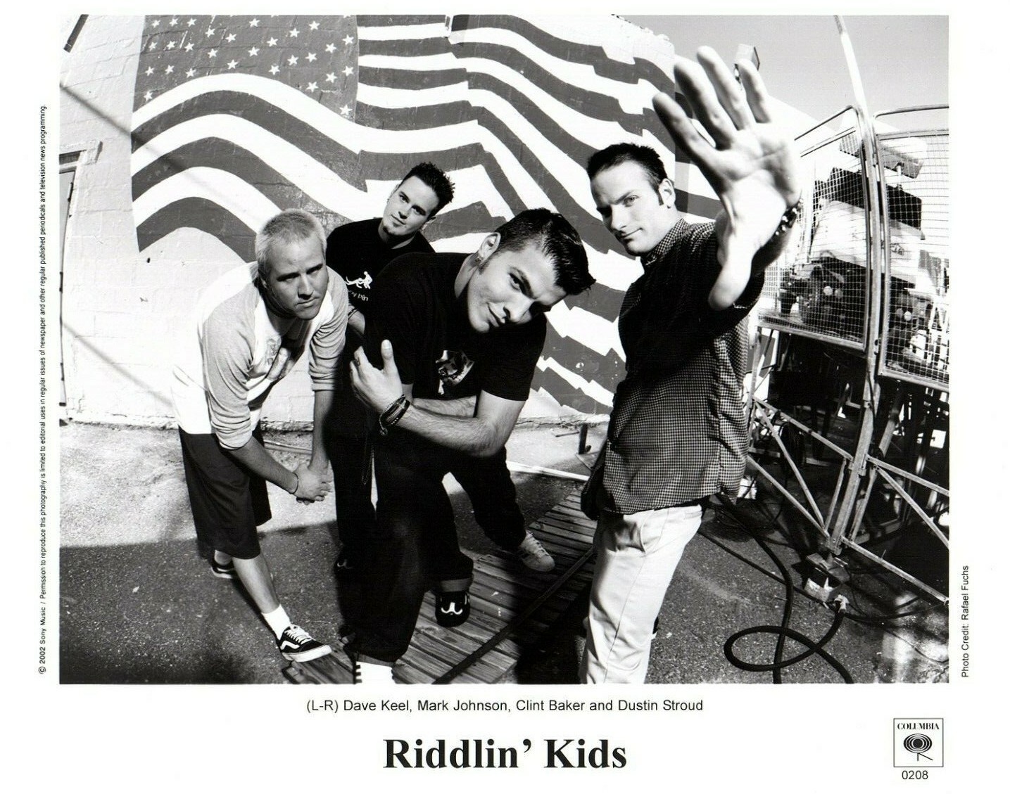 RIDDLIN' KIDS BAND PROMO PHOTO Austin Texas Punk Any Day Now Hurry Up ...