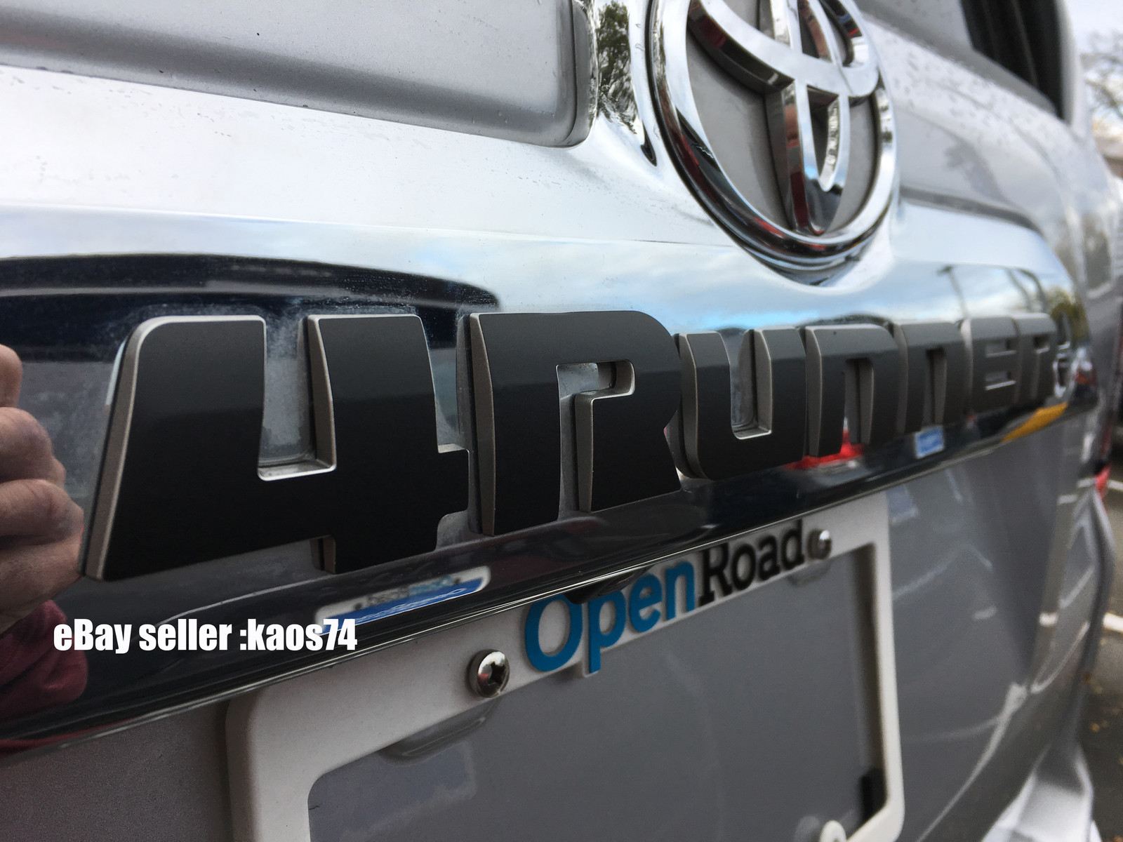 Toyota 4Runner Rear Emblem Decal 2010 2011 12 13 14 15 16 17 18 19 2020 ...
