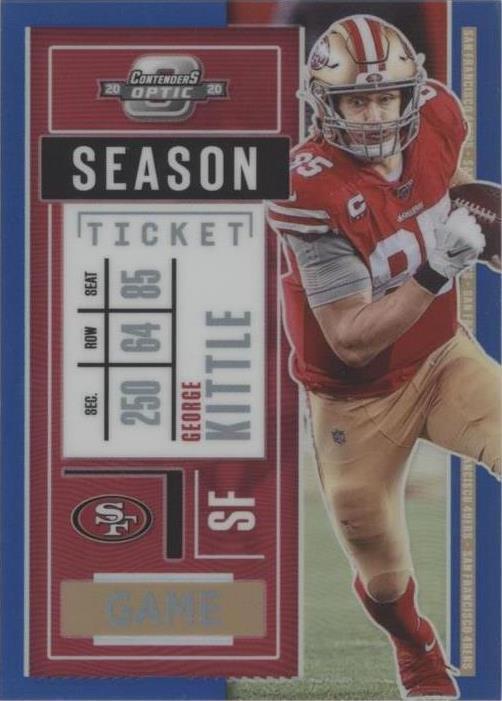 2020 Panini Contenders Optic - Season Ticket George Kittle #51 Blue /99 ...