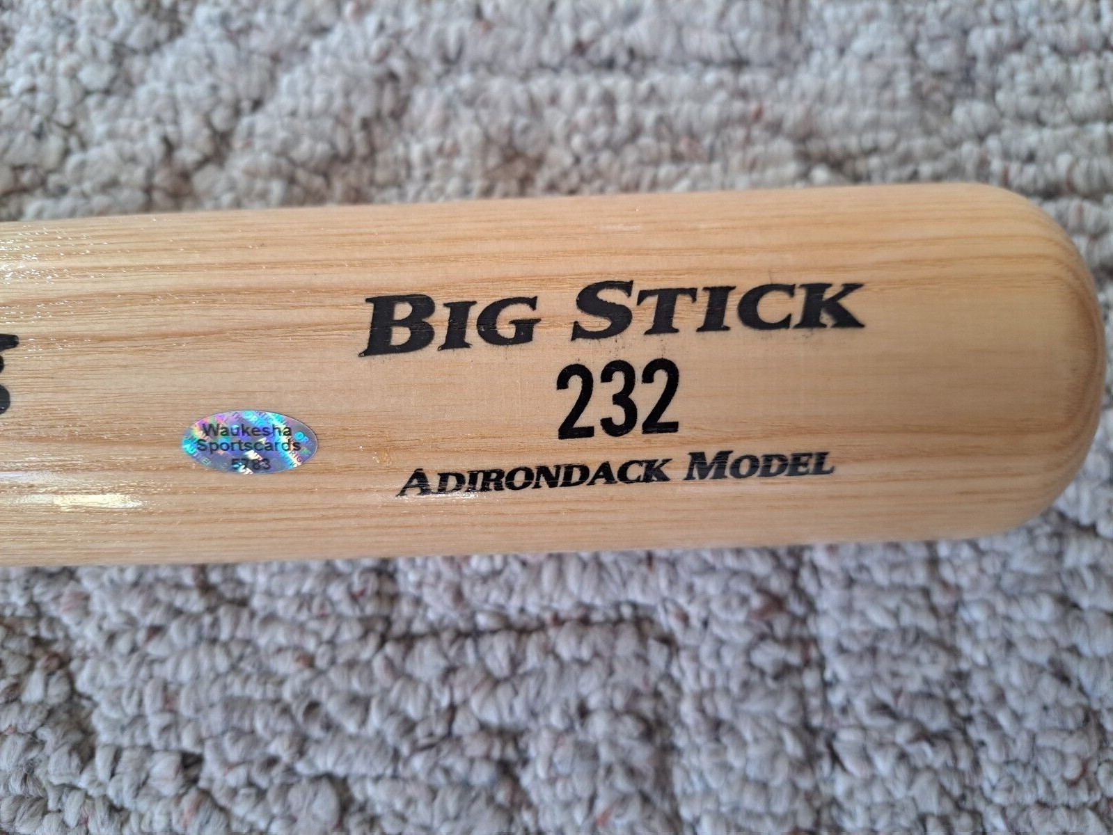 BREWERS MARINERS RAYS RICKIE WEEKS AUTOGRAPHED BIG STICK BLONDE BAT W ...
