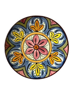 Beautiful Colorful Handcrafted Decorative 8.6" Diameter Plate Made in ...