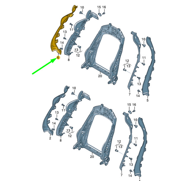 Genuine Audi Side Trim 8S0-881-318-S-VX3 for sale online | eBay