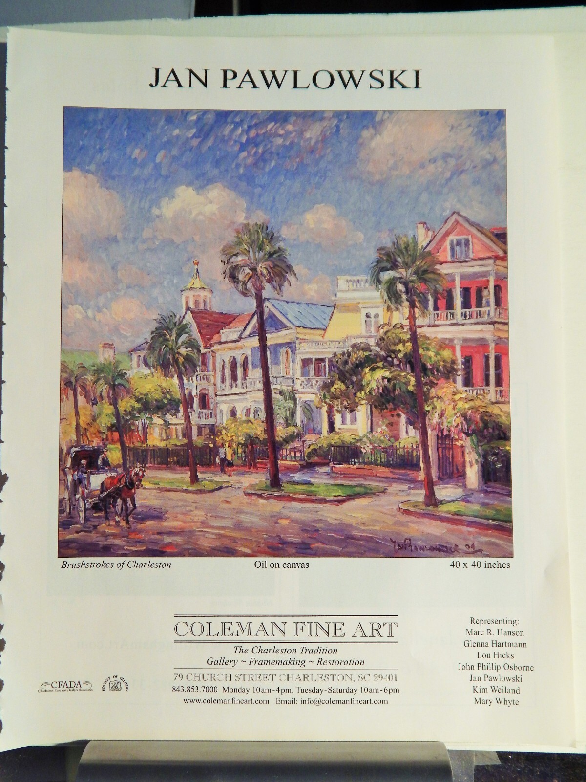 JAN PAWLOWSKI / T M NICHOLAS ART PIECES ORIG VTG 2005-2 ADVERTISEMENT ...