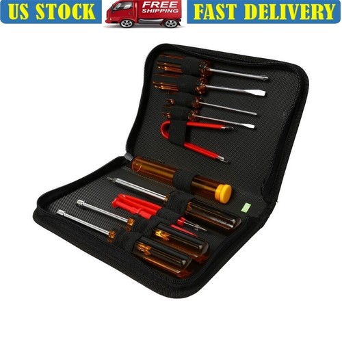 11 Piece Computer Tool Kit W/ Portable Carrying Case PC Repair ...