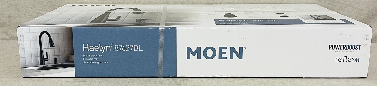 Moen Haelyn Matte Black Single-Handle Pull-Down Sprayer Kitchen Faucet ...