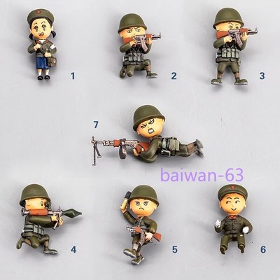 PLA Tank Crew Soldiers RFAF Pilot with Zsh-7 Figure 3D Print Model Full ...