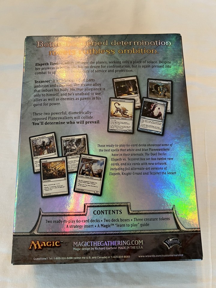 NEW! MTG Magic The Gathering ELSPETH vs TEZZERET Dual Decks English ...