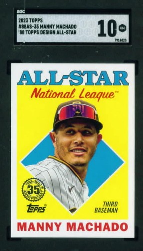 2023 Topps Baseball "'88 Topps Design A.S" #88AS-35 MANNY MACHADO ...