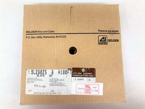 NOS - Belden 9L28025 25 Conductor Flat Cable 28 AWG, 300 Volts, 97 ft ...