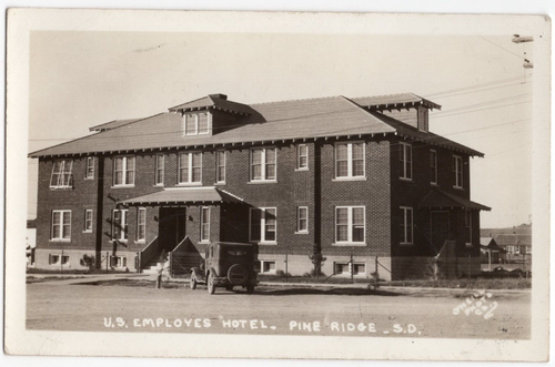 US Employees Hotel Pine Ridge Indian Reservation SD South Dakota RPPC ...