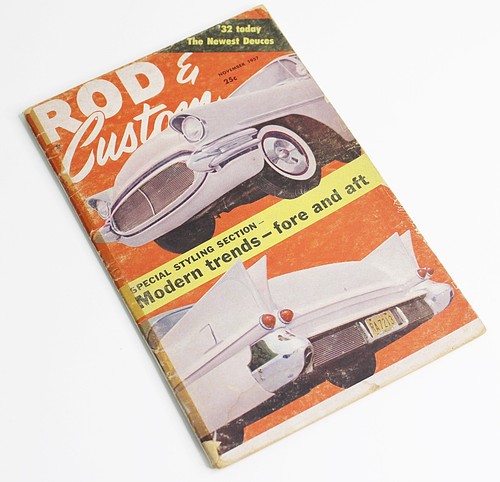 ROD & CUSTOM Magazine November 1957 Hot Rods Custom Vintage Muscle Cars ...