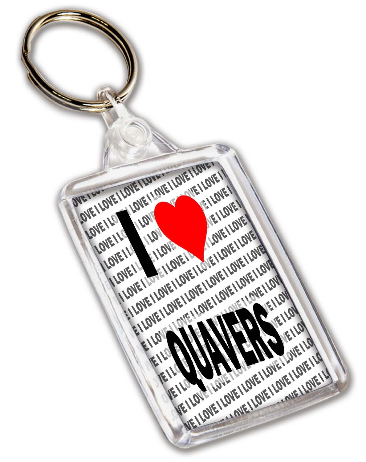 I Love Quavers Keyring - Gift - Birthday - Christmas - Stocking Filler ...
