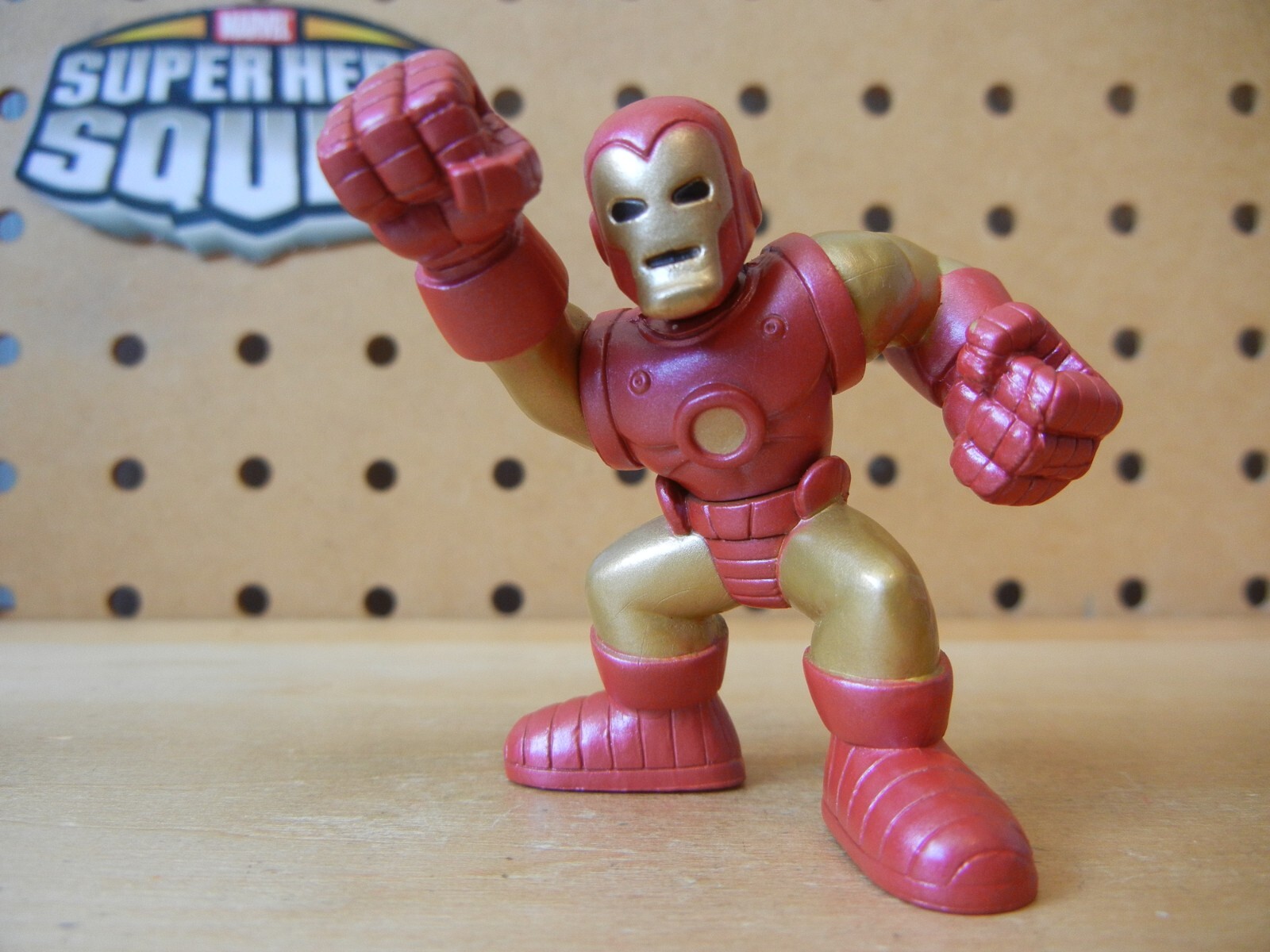 Gold Man In A Fight