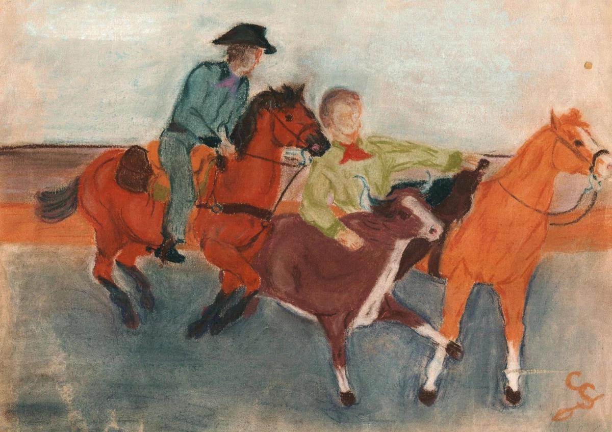 Pencil Drawings Of Rodeo Horses