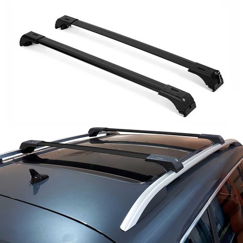 For 2011-2016 Mini Countryman R60 Roof Rack Cross Bars Aluminum Black ...