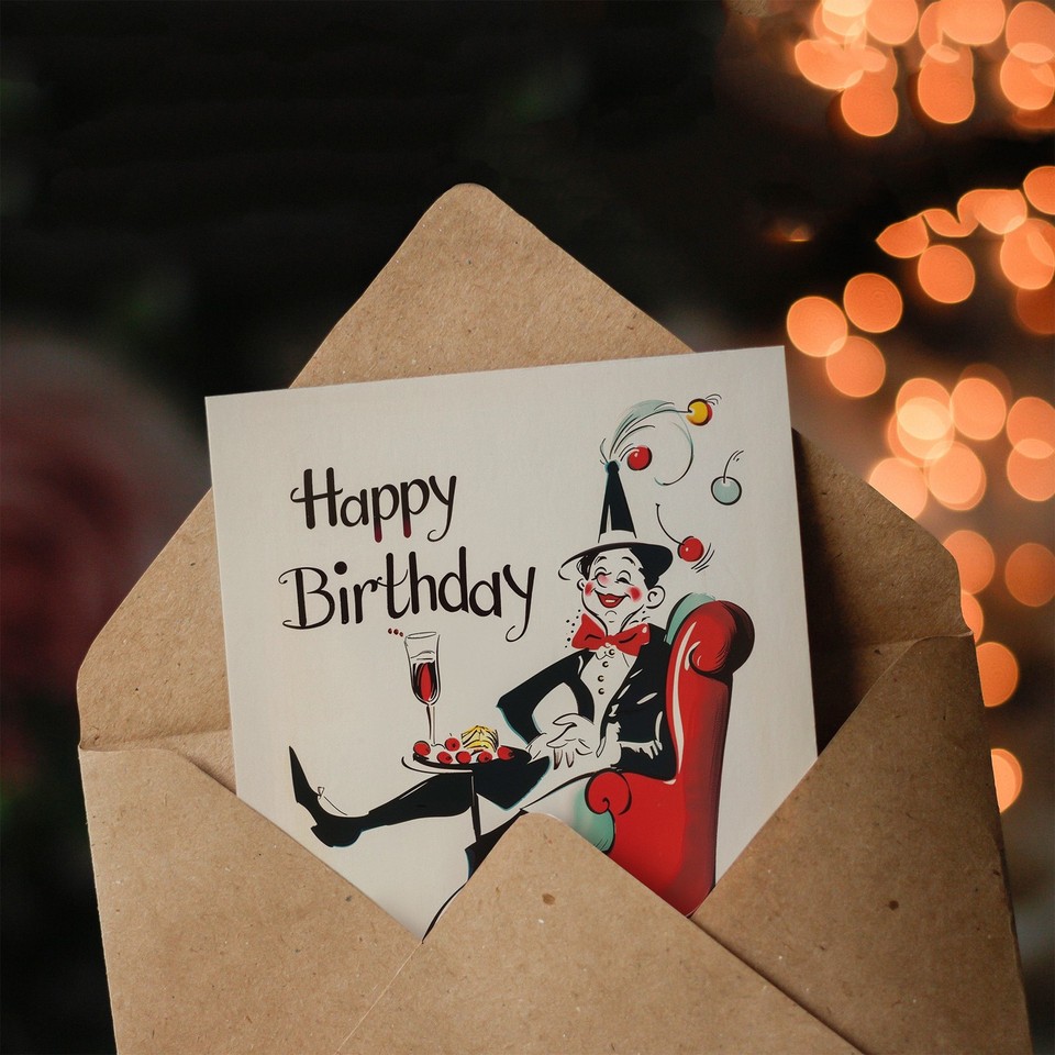 Happy Birthday Lovely Mimi Laughing French Clown Non Binary Gender ...