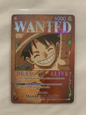 ST01-012 Monkey.D.Luffy WANTED Poster SP Rare One Piece TCG Card OP03 ...